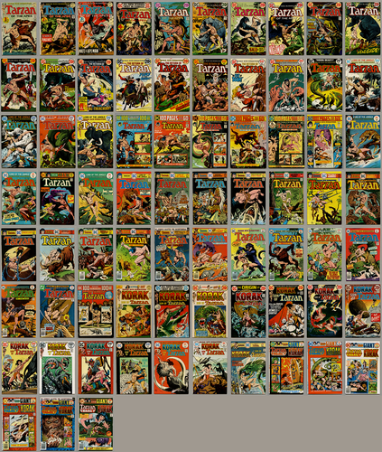 TARZAN #207-#258 COMPLETE KORAK #46-#65 MISSING #66 DC KUBERT A LOT OF ...