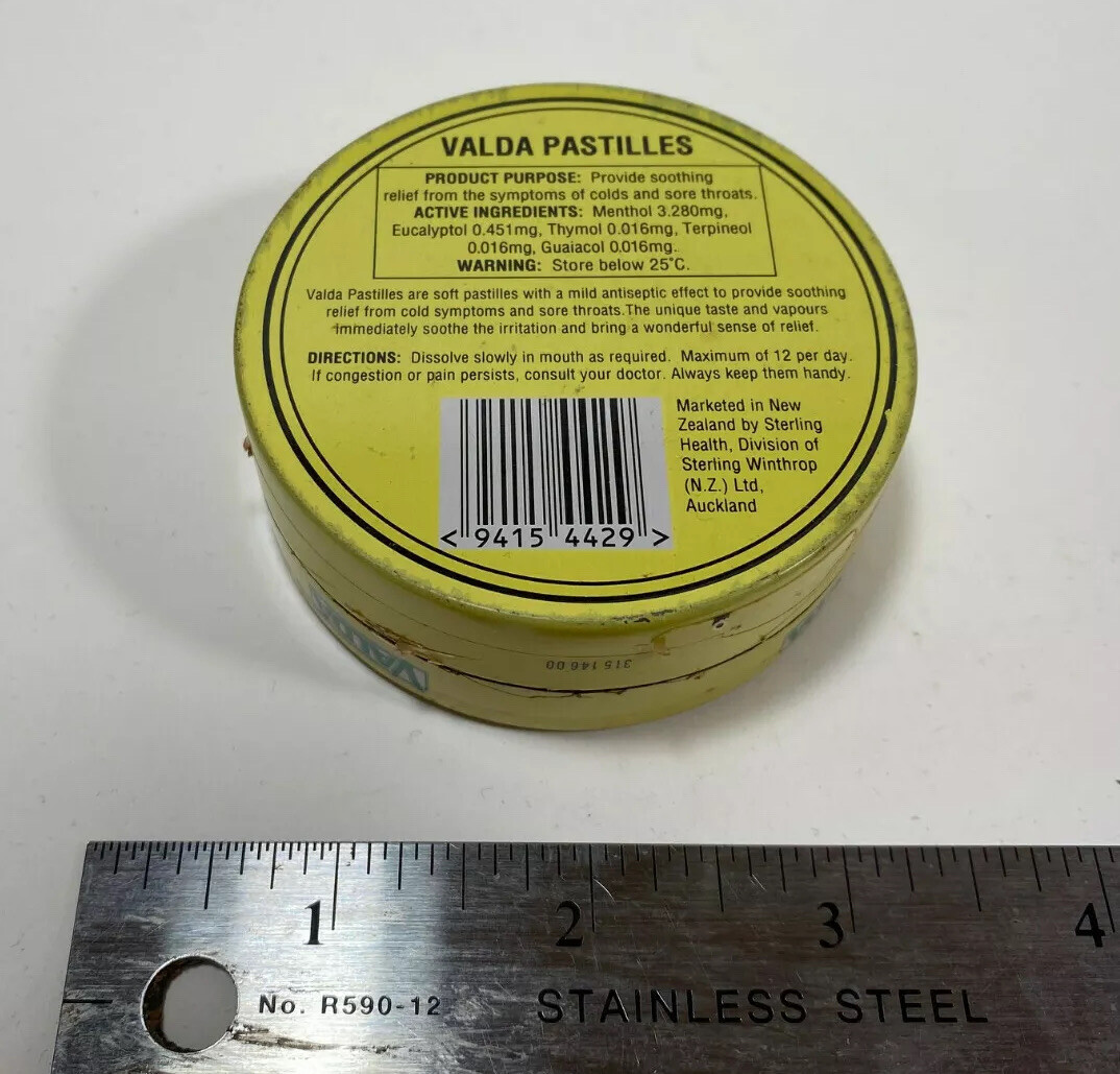 Vintage VALDA Pastilles French Lemon Candy in Tin Litho Box | eBay