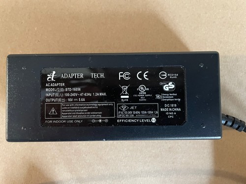 STD-16056 Adapter Tech AC Adapter 4 pin adaptor with Power Cord, output 16 volt | eBay