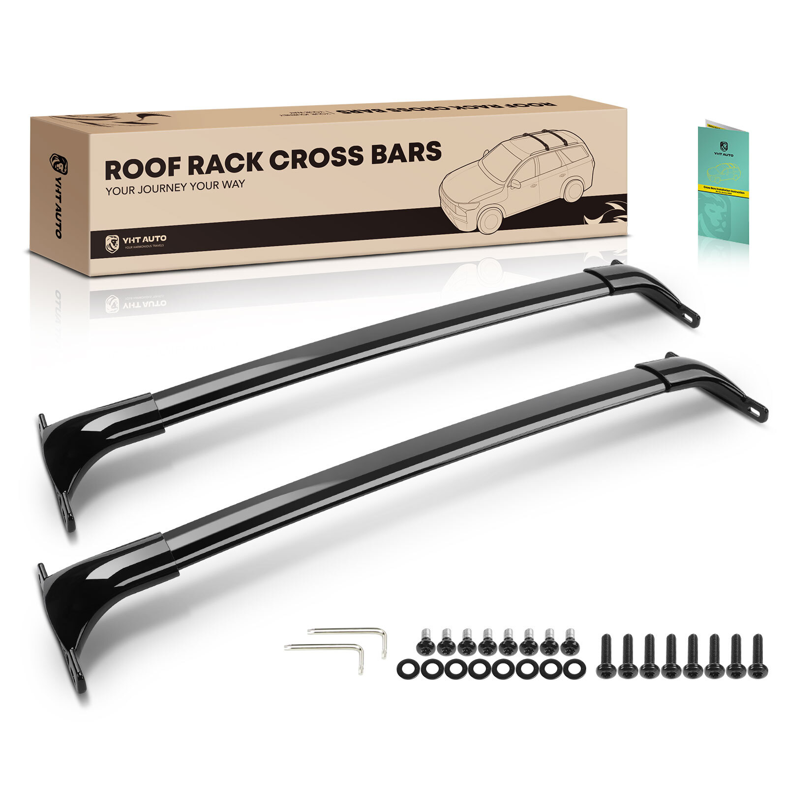 New Black Aluminum Alloy Roof Rack Rails Cross Bars for Nissan Armada ...