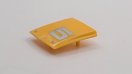 Aurora Afx Javelin Original Mustard w/Silver #5 Hood HO Slot Car Part ...