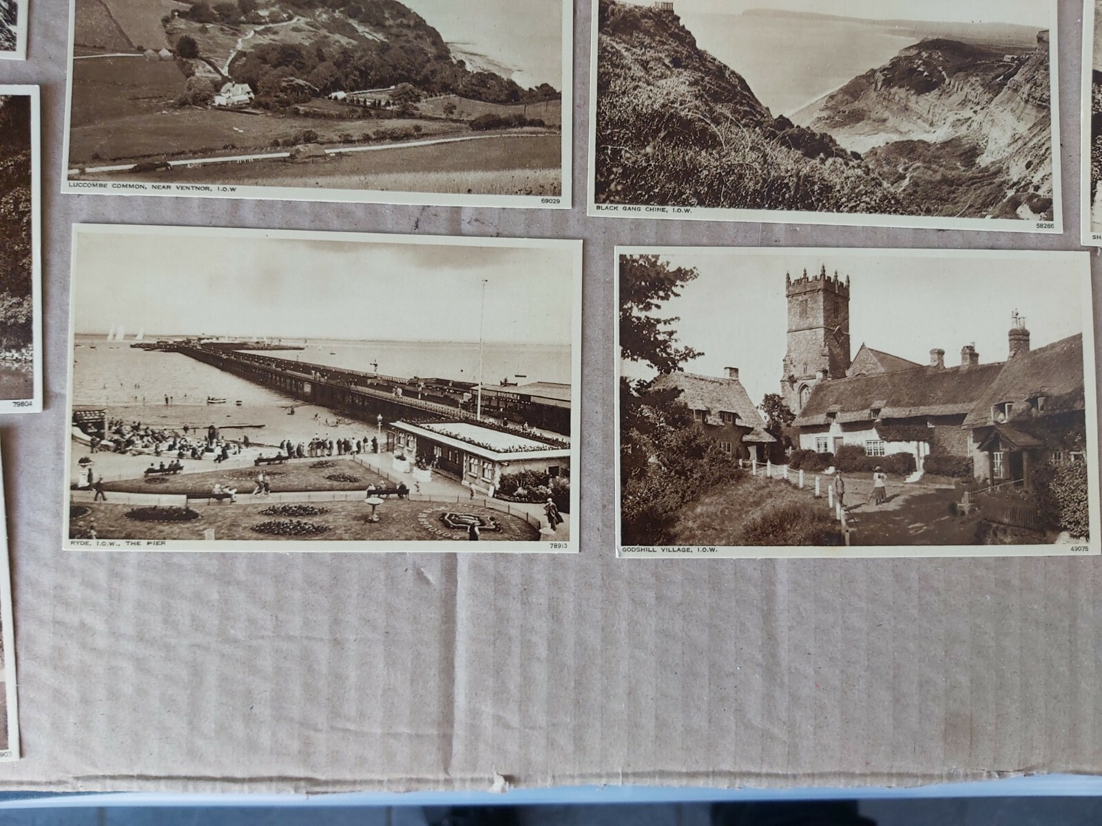 Old Joblot collection IOW Isle Of Wight Postcards and one 1914 IOW Card ...
