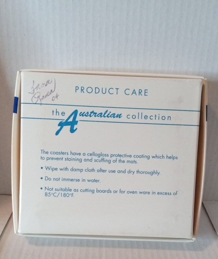 The Australian Collection Coasters, set of six Vintage unused | eBay