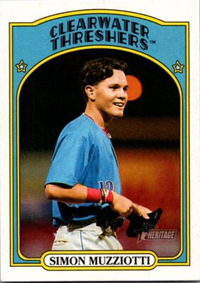 2021 Topps Heritage Minors #83 Simon Muzziotti | eBay