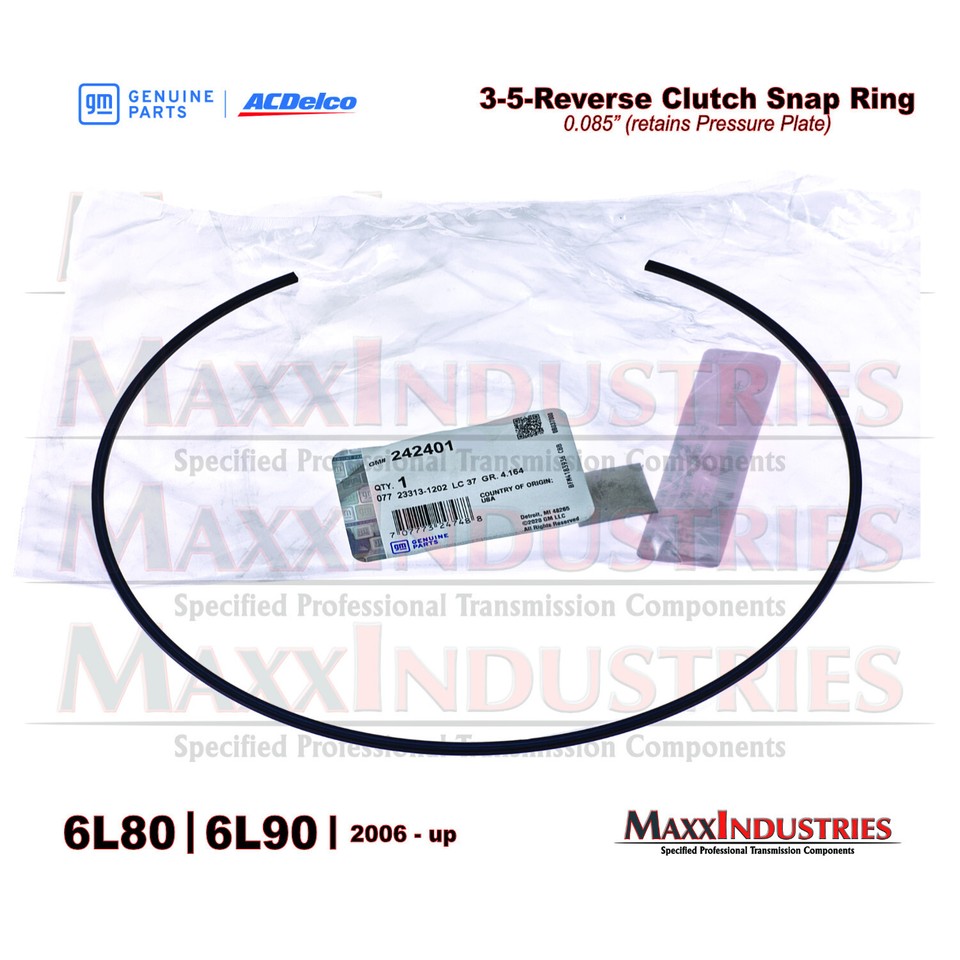 6L80 6L90 Transmission 3-5-Reverse Clutch Snap Ring for Pressure Plate ...