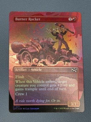 Burner Rocket (Borderless) Foil Aetherdrift DRF MTG | eBay