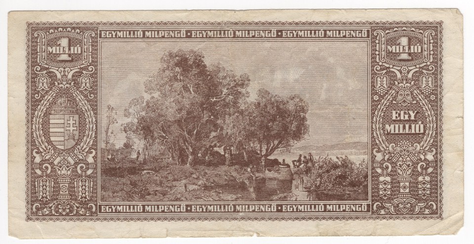 HUNGARY 1946 1 Million Pengo HUNGARIAN Inflation Currency Good ...