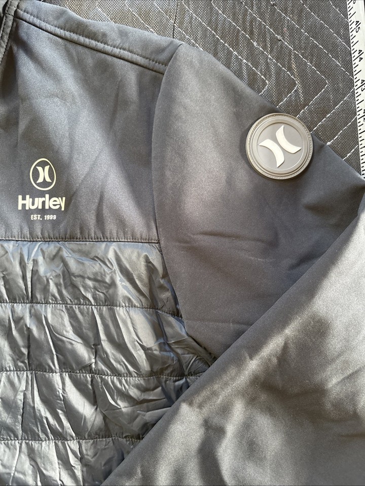Men’s Hurley Soft Shell Quilted Puffer Jacket Windproof, size L | eBay