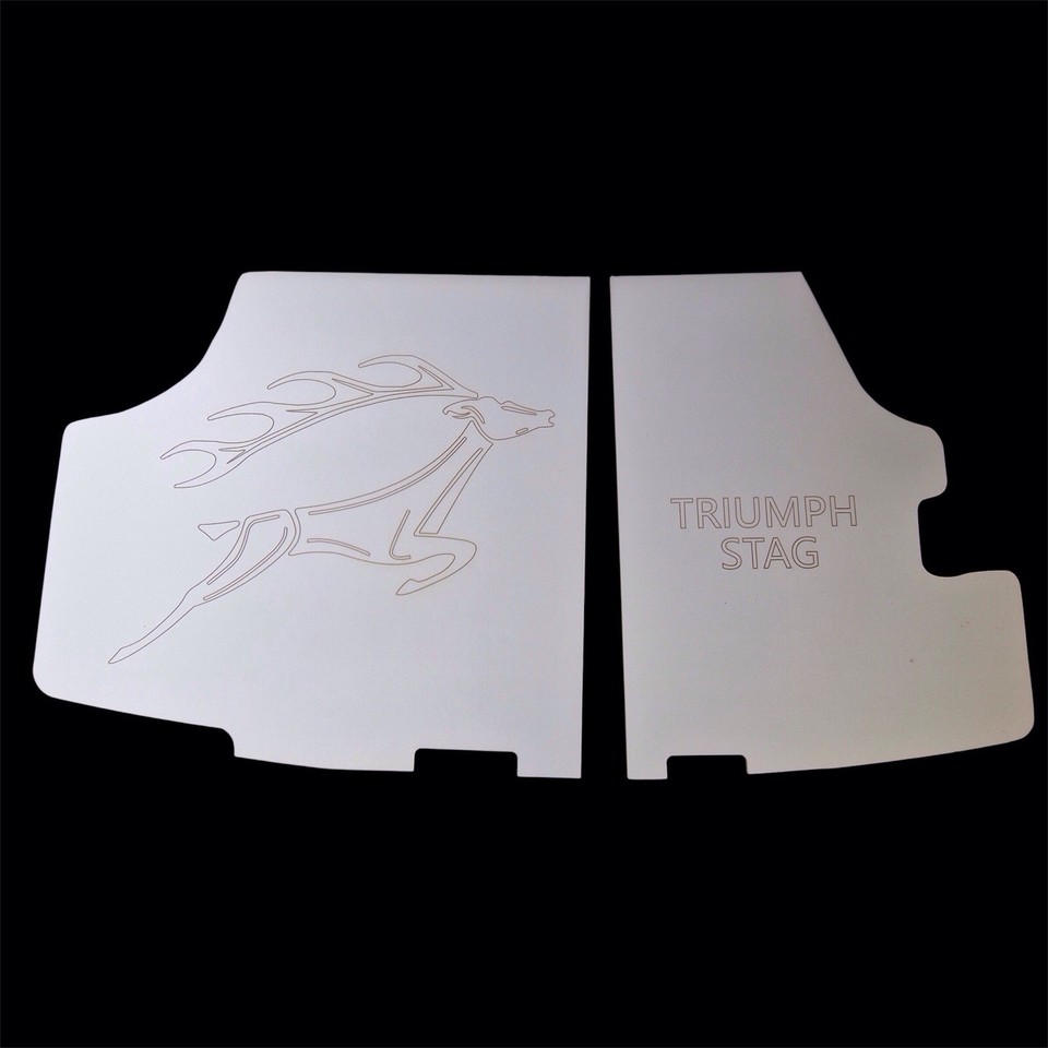 Triumph Stag Boot Panel With Engraved Stag Detail Made From Melamine ...