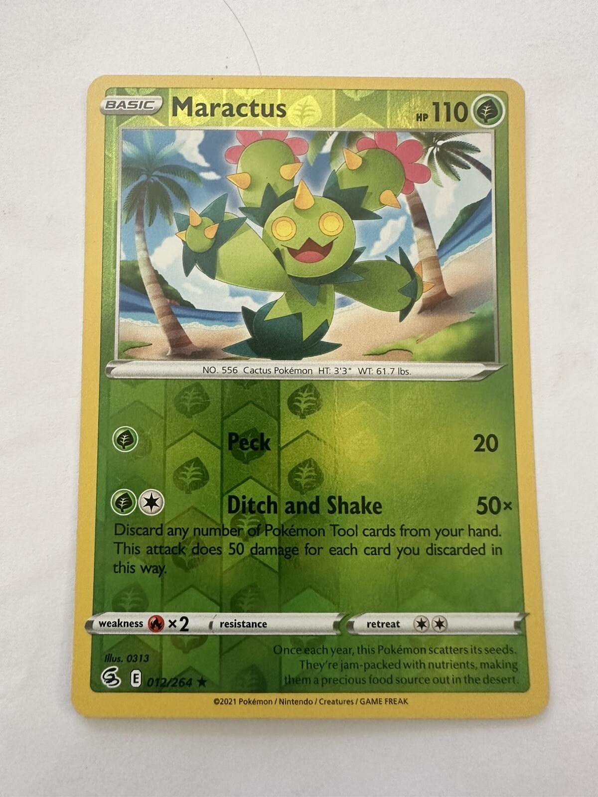 Pokemon TCG - Maractus Reverse Holo Rare - 012/264 - Fusion Strike | eBay