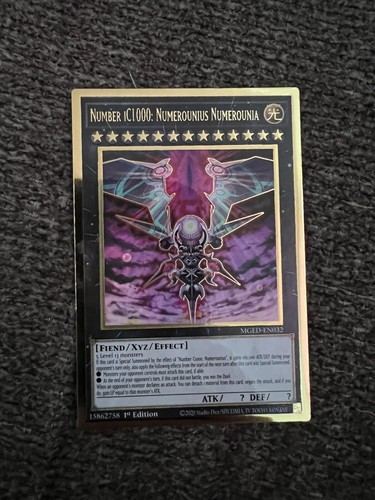 Number IC1000: Numerounius Numerounia 1st Edition Premium Gold Rare ...