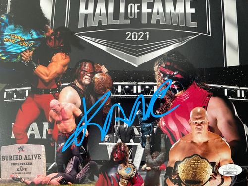 Kane Signed Autographed 8x10 WWE WWF - JSA COA | eBay