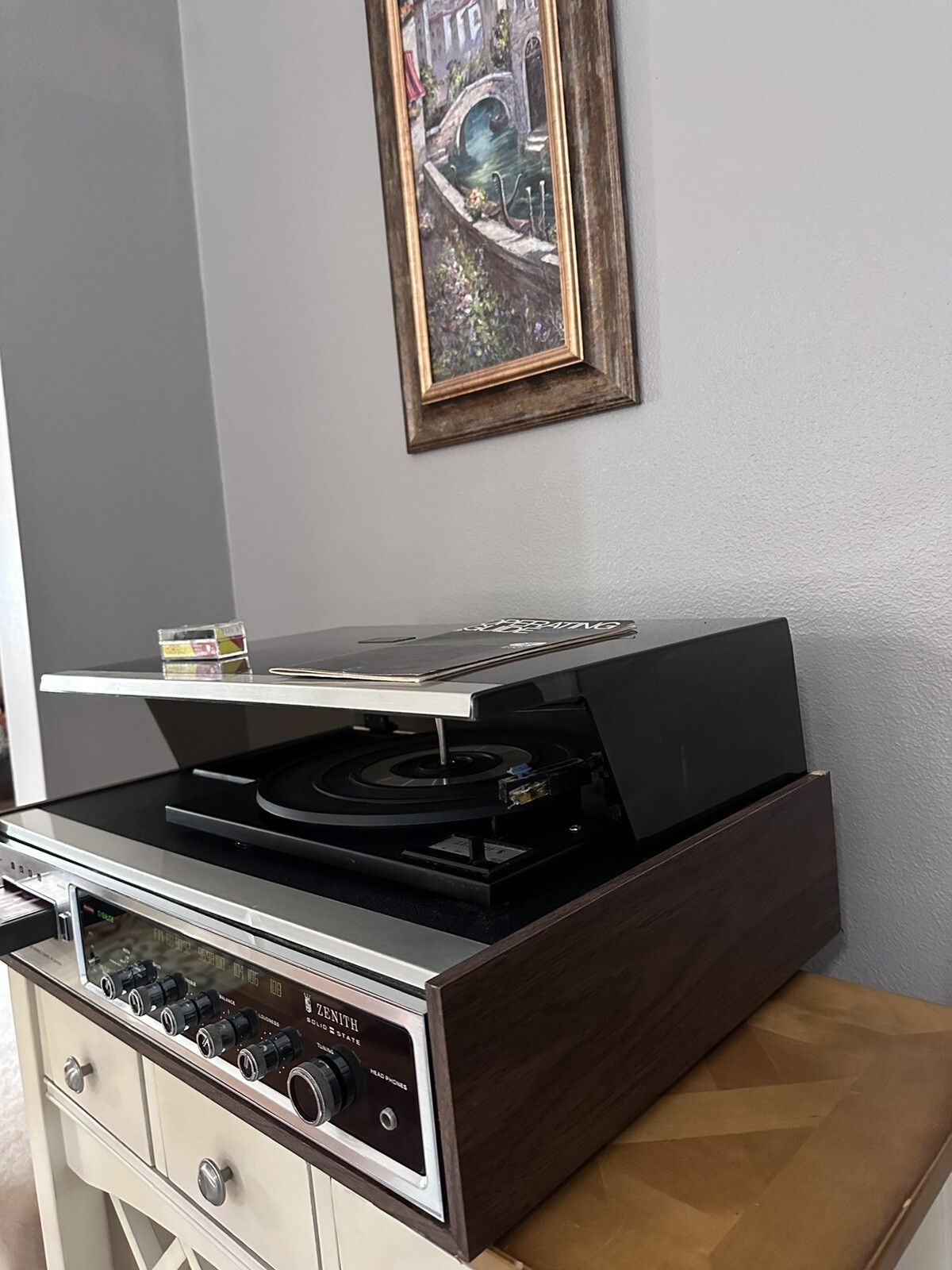 Zenith Solid State Modular Stereo, Tourntable 8-track Hood Pamplet ...