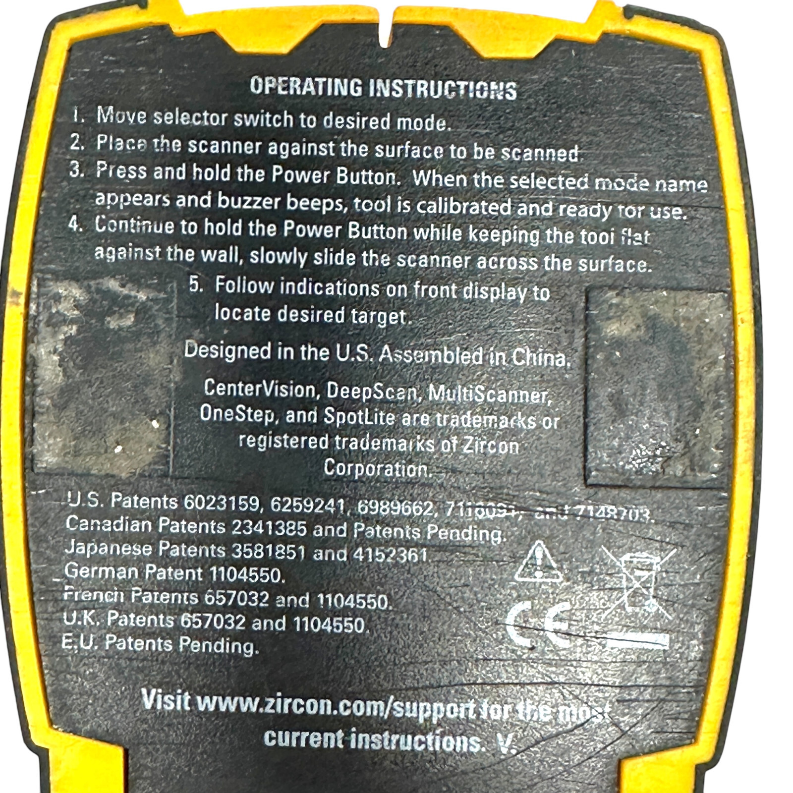 Zircon MultiScanner i520 Center-Finding Stud Finder with Metal and AC ...