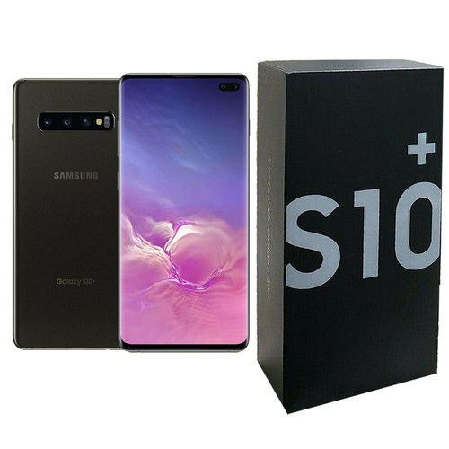 NEW Black Samsung Galaxy S10+ Plus SM-G975U 128GB Smartphone Unlocked ...