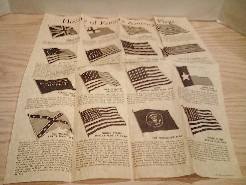 Historical Documents Co. History of Famous American Flags Reproduced on ...