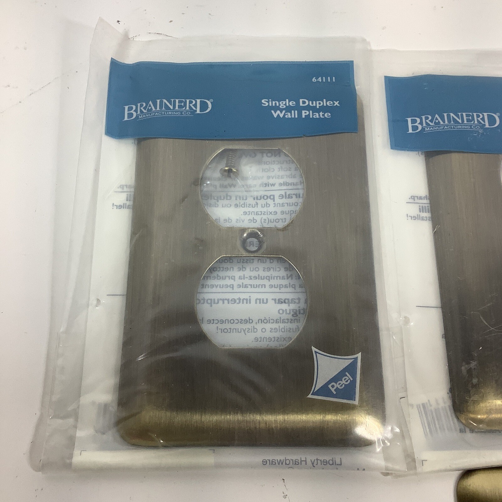 Brainerd Brass 64111 Stamped Steel Round Single Wall Plate/Switch “Lot ...