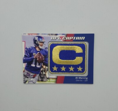 2012 Topps ELI MANNING NFL Captain's Patch Card #NCP-EM | eBay