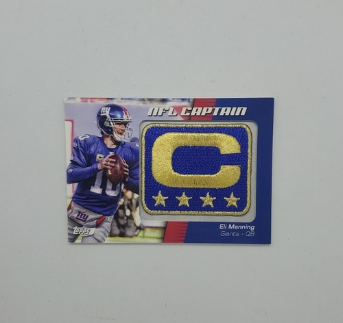 2012 Topps ELI MANNING NFL Captain's Patch Card #NCP-EM | eBay