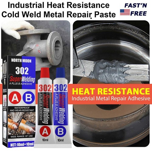 2x Metal Repair Gel Paste High Temperature Resistant Liquid Metal ...