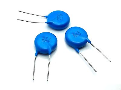 US Stock 5pcs Ceramic Disc Capacitors 2200pf 2.2nf 0.0022uf 222 20000V ...