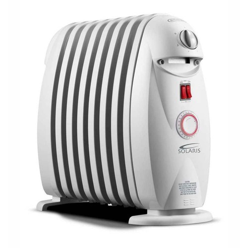 1200-Watt 8-Fin Oil-Filled Radiant Portable Heater with Timer and GFCI ...