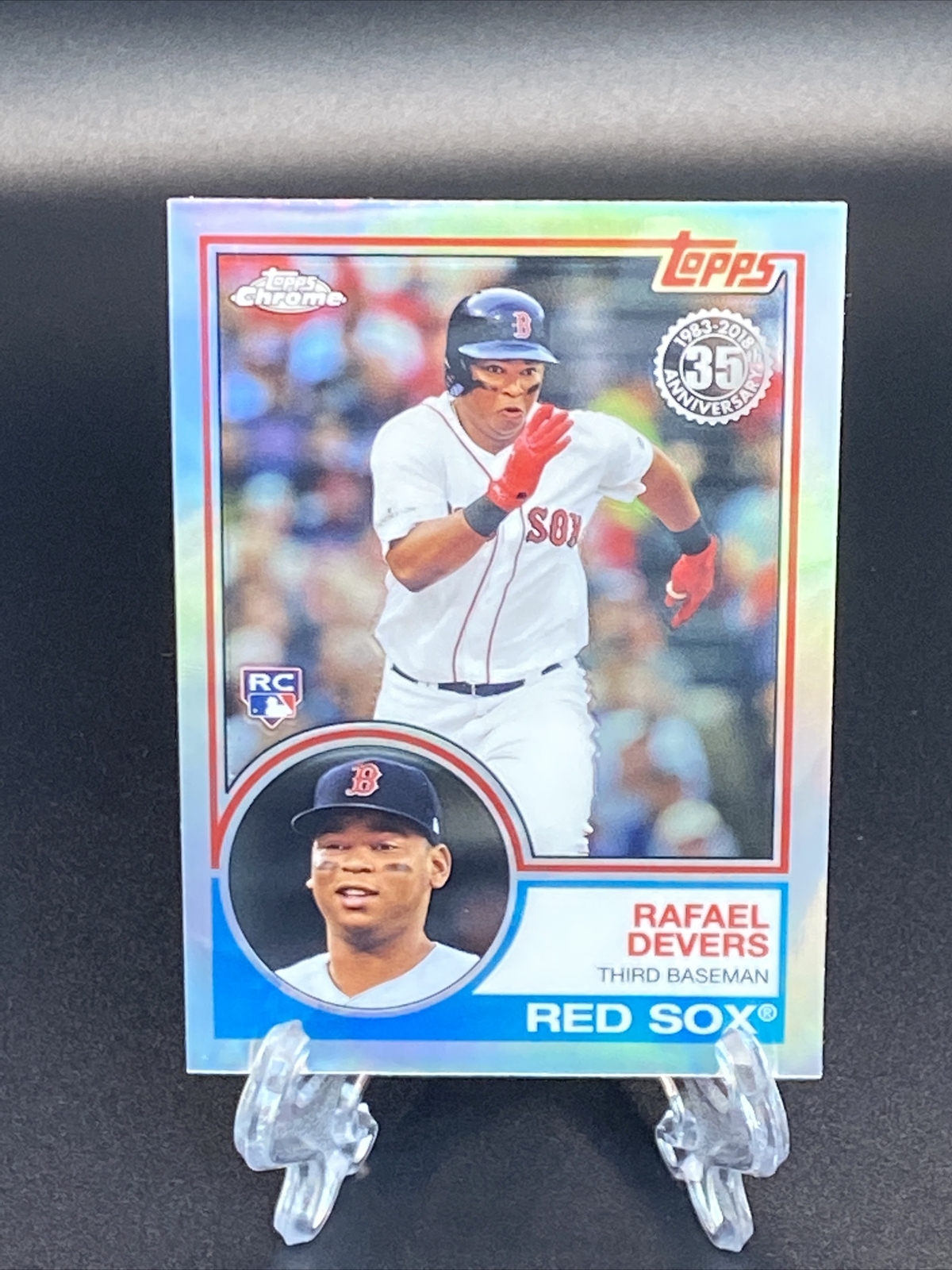 2018 Topps Chrome RAFAEL DEVERS 1983 35th Anniversary Rookie Card ...