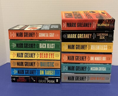 Lot of 12 ~ Paperback Books ~ Mark Greaney ~ THE GRAY MAN Series ~ #1 ...
