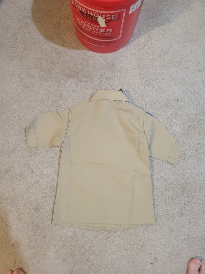 Boy Scouts Of America Youth Small Short Sleeve Uniform Shirt Tan ...