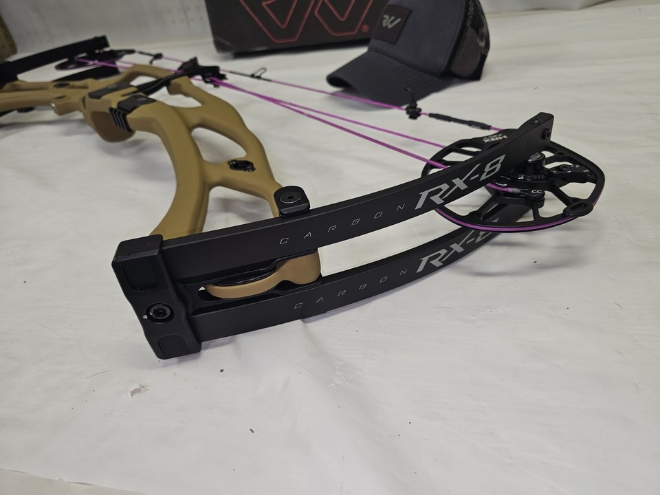 Hoyt RX-8 Ultra 50 - 60lbs/27" - 32"/Bourbon Riser/Blackout Limbs | eBay