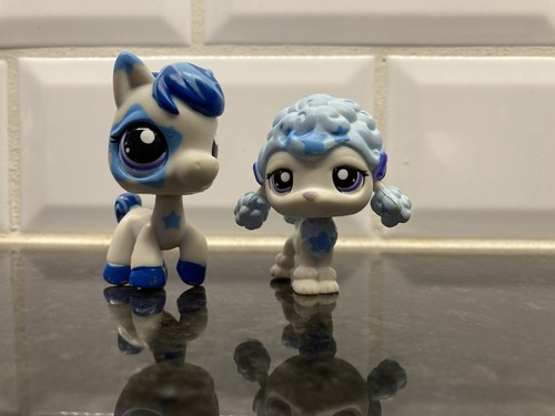Hasbro LPS Littlest Pet Shop Blue Nintendo DS Horse Dog Poodle Pony ...