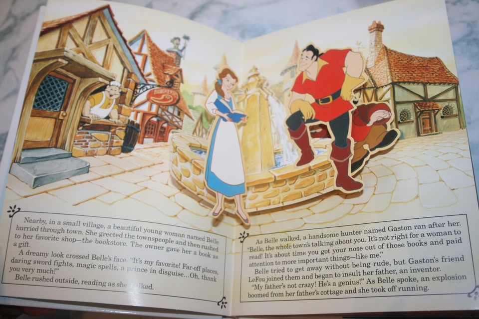 Disney Beauty and the Beast Pop-up Read Along Book and Cassette | eBay
