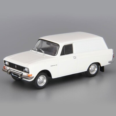 Moskvitch-2734 White Rare Soviet VAN USSR 1976 Year 1/43 Scale Diecast ...