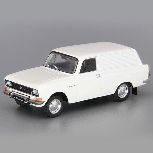 Moskvitch-2734 White Rare Soviet VAN USSR 1976 Year 1/43 Scale Diecast ...