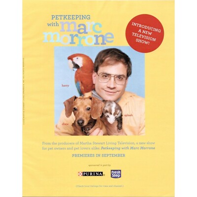 2003 Ad-Discover the Joys of Petkeeping with Marc Morrone | eBay