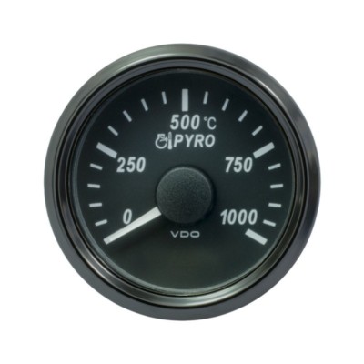 VDO SingleViu Pyrometer 1000 C 37.7 MV Black 52 mm-2 1/16'A2C3833050025 ...