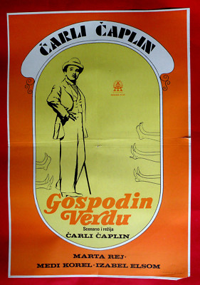 MONSIEUR VERDOUX 1960's CHARLES CHAPLIN MADY CORRELL RARE EXYU MOVIE ...