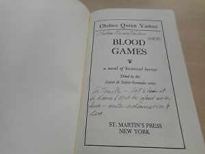 Blood Games - Hardcover, by Yarbro Chelsea Quinn - Acceptable ...