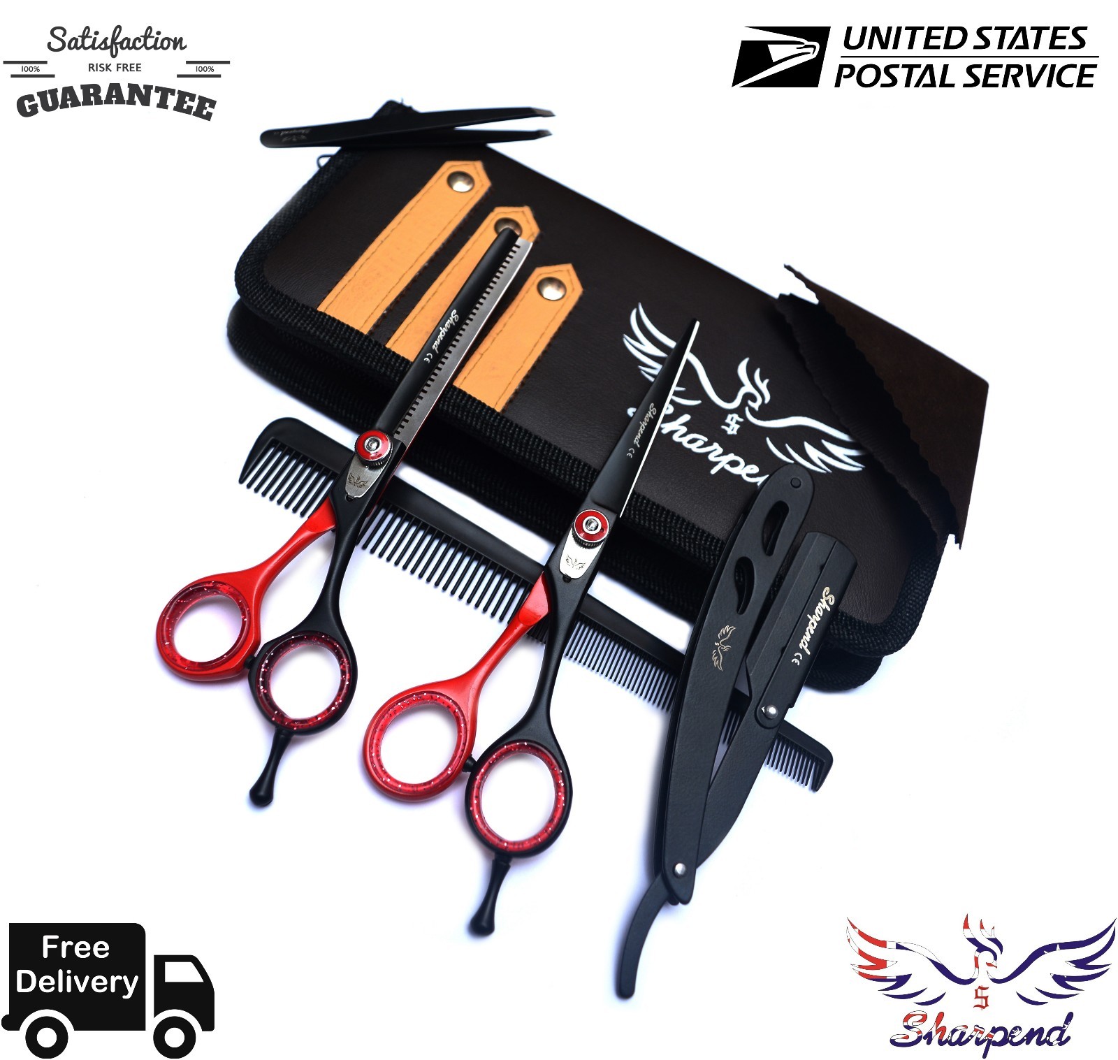 Professional Barber Hairdressing - Cutting Scissors - Shears Shaving ...