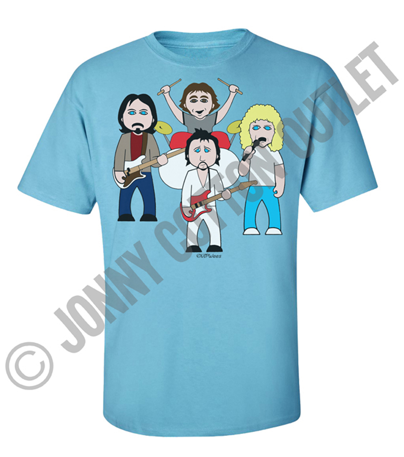 VIPwees Mens T-Shirt ORGANIC Cotton Best Of British Bands Inspired ...