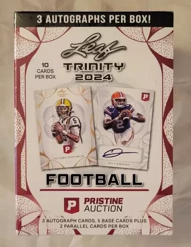 2024 Leaf Trinity Football Pristine Auction Edition Box 3 Autos/Box | eBay