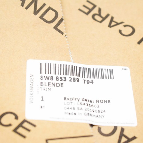 NEW AUDI A5 SPORTBACK 8W6 EXTERIOR LEFT B PILLAR TRIM 8W8853289T94 OEM ...