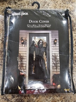 Scream Ghost Face Halloween Decoration Door Cover Horror Theme Fun ...