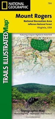 National Geographic Maps Mount Rogers National Recreation Area (Map) | eBay