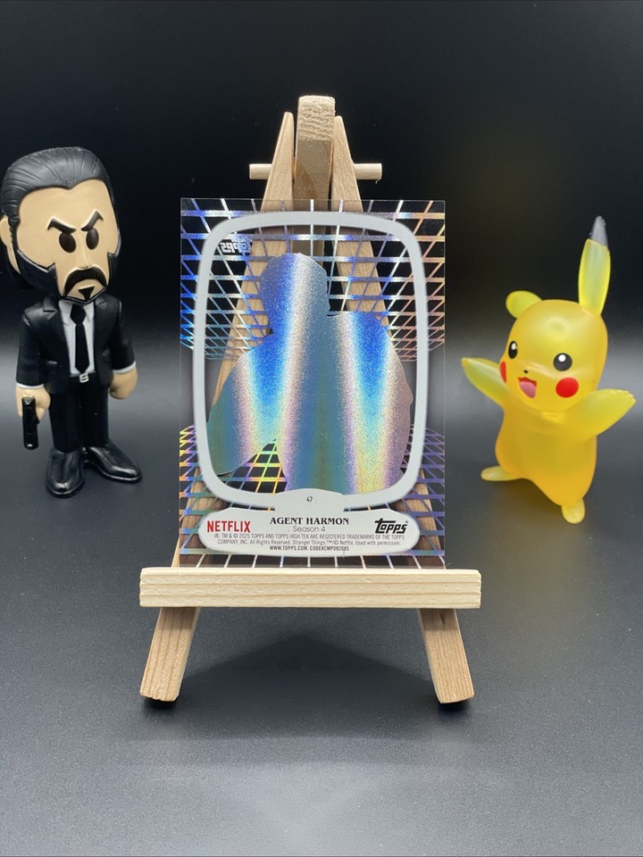 2025 Topps High Tek Stranger Things Hawkins Lab Pattern Agent Harmon ...