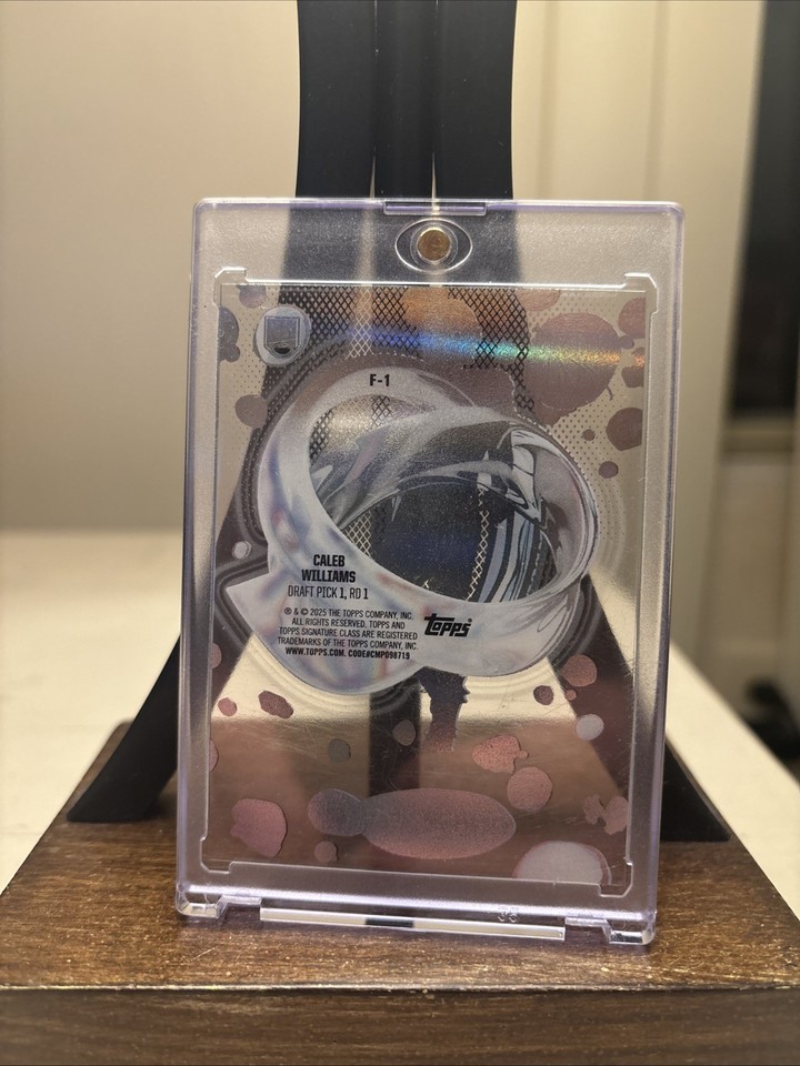 2024 Topps Signature Class CALEB WILLIAMS RC Clear Acetate Fluidity #F ...