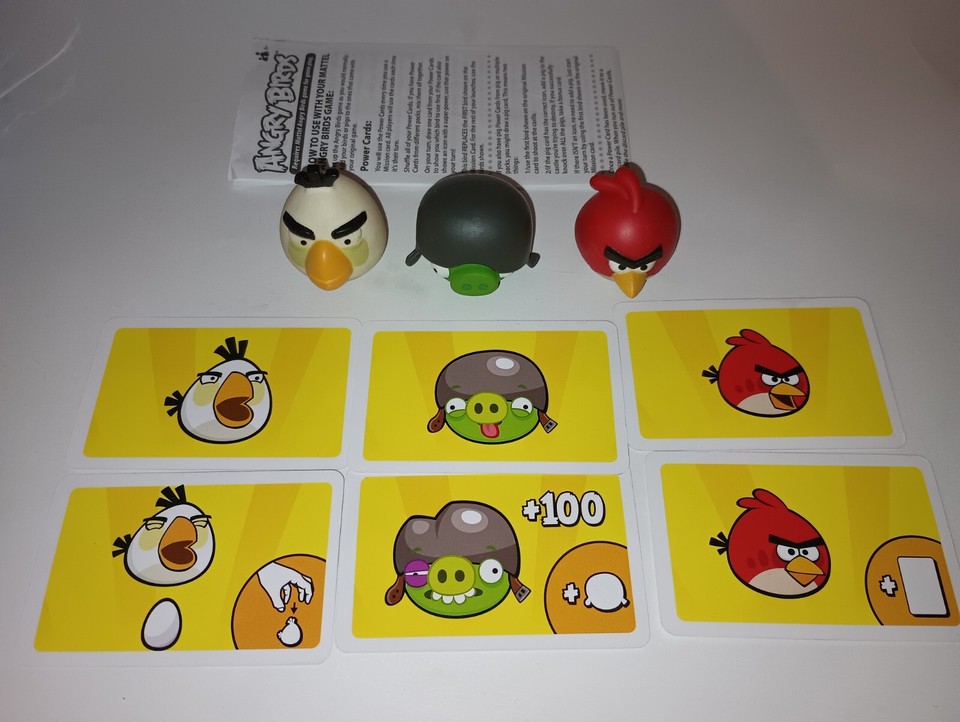 RARE Angry Birds Mattel | Classic Power Card 3 Pack | 2012 | eBay