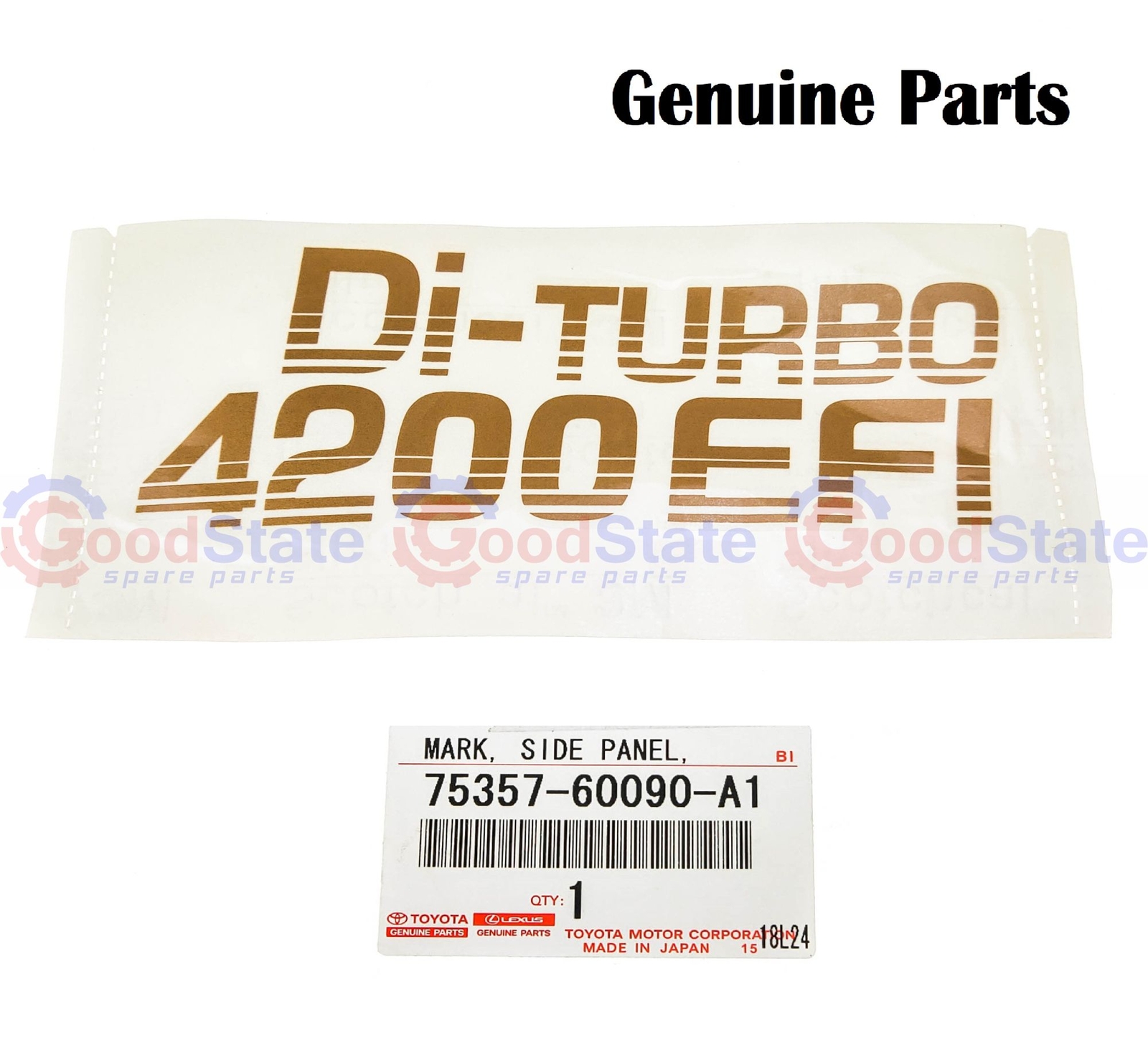 GENUINE Toyota LandCruiser 1HD HDJ79 Di turbo 4200 EFI Sticker Emblem ...