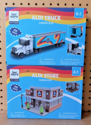 Aldi 2024 Christmas Truck & Store, Bee Happy Building Block Set | eBay