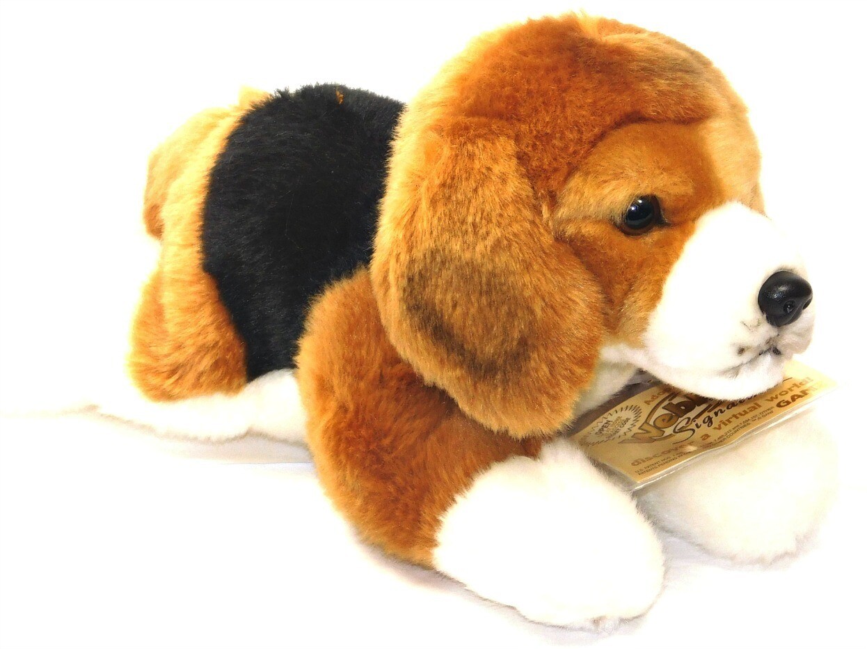 Webkinz Signature Lying Beagle Puppy Dog WKSS2001 No Code Plush Only ...